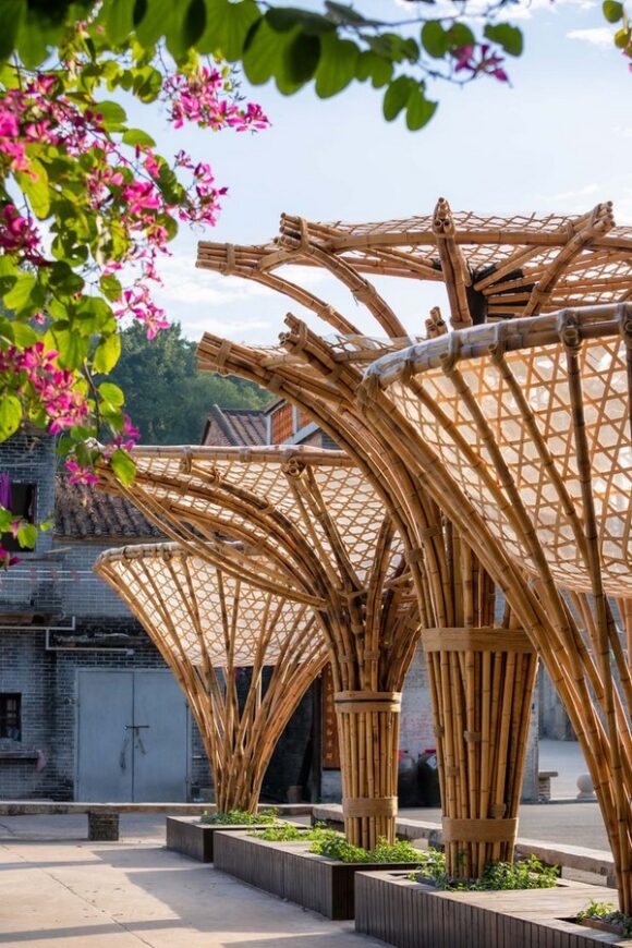 Revitalizing Tradition Changqi Stadium Bamboo Corridor - buildscoop